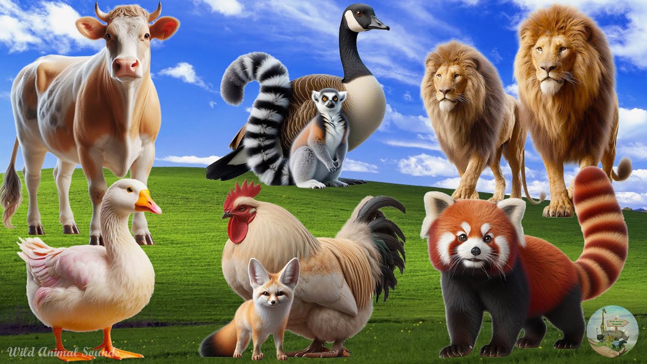 The Lives of Animals Around Us: Lemur, Swan, Fennec Fox, Lion, Goose ...