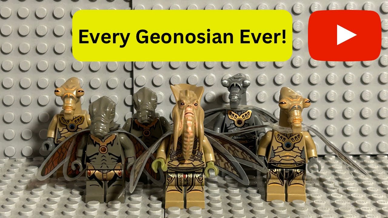 Every Lego Star Wars Geonosian Minifigure Ever Made - YouTube