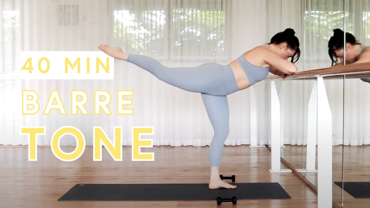 40-Minute Barre Tone Class with Barre Body - YouTube