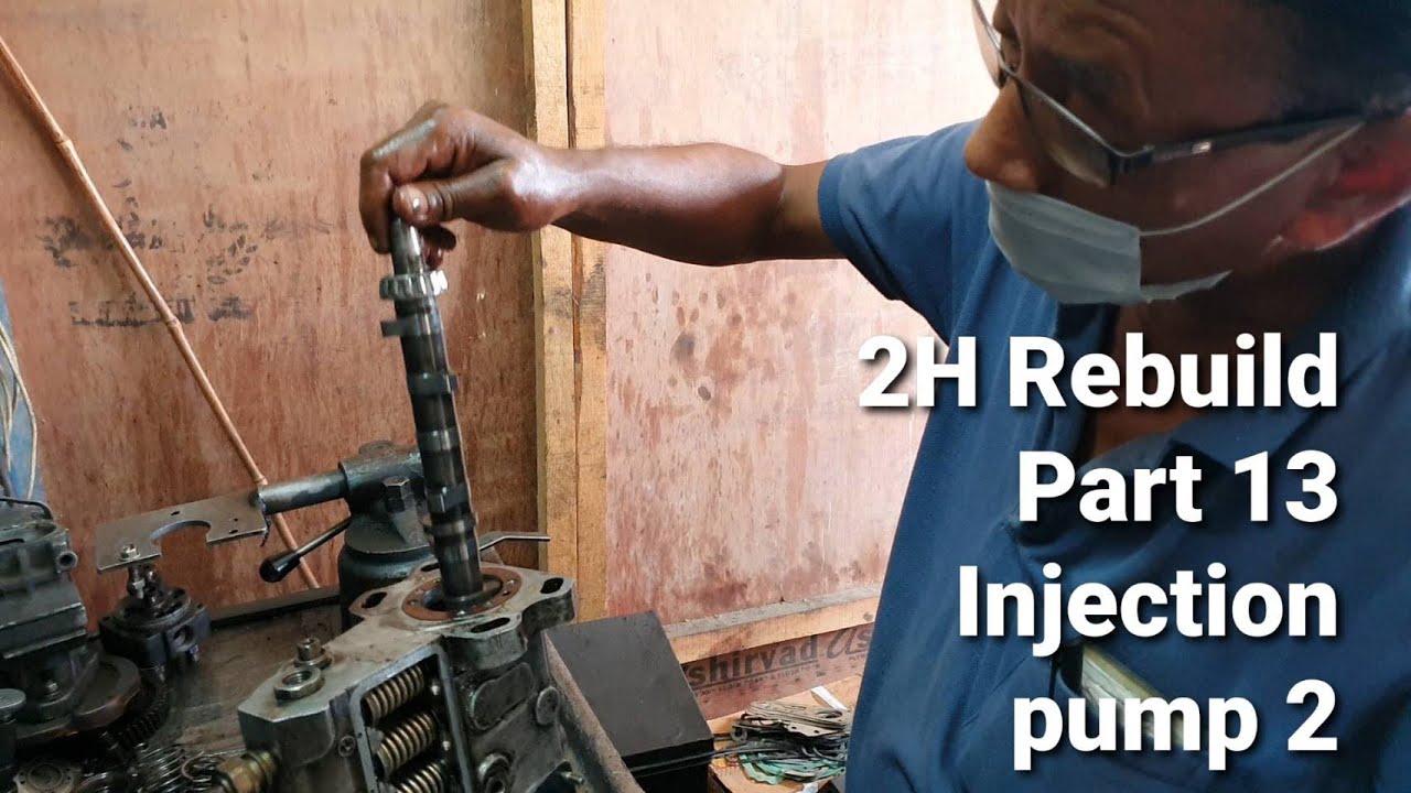 Toyota 2H Engine Rebuild Part 13 Injection Pump 2 ランクル60 噴射ポンプ組み立て HJ60 ...