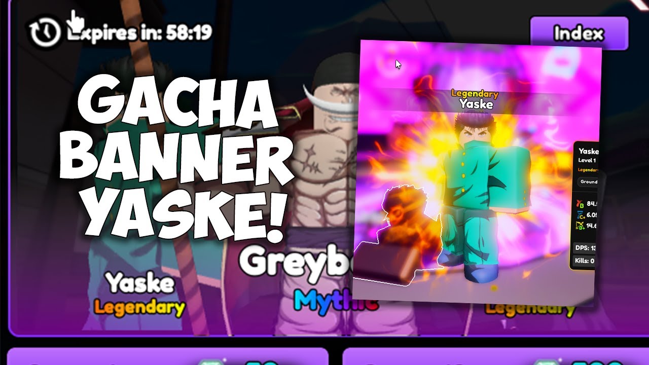 GACHA BANNER LEGENDARY! Roblox Anime Reborn - YouTube