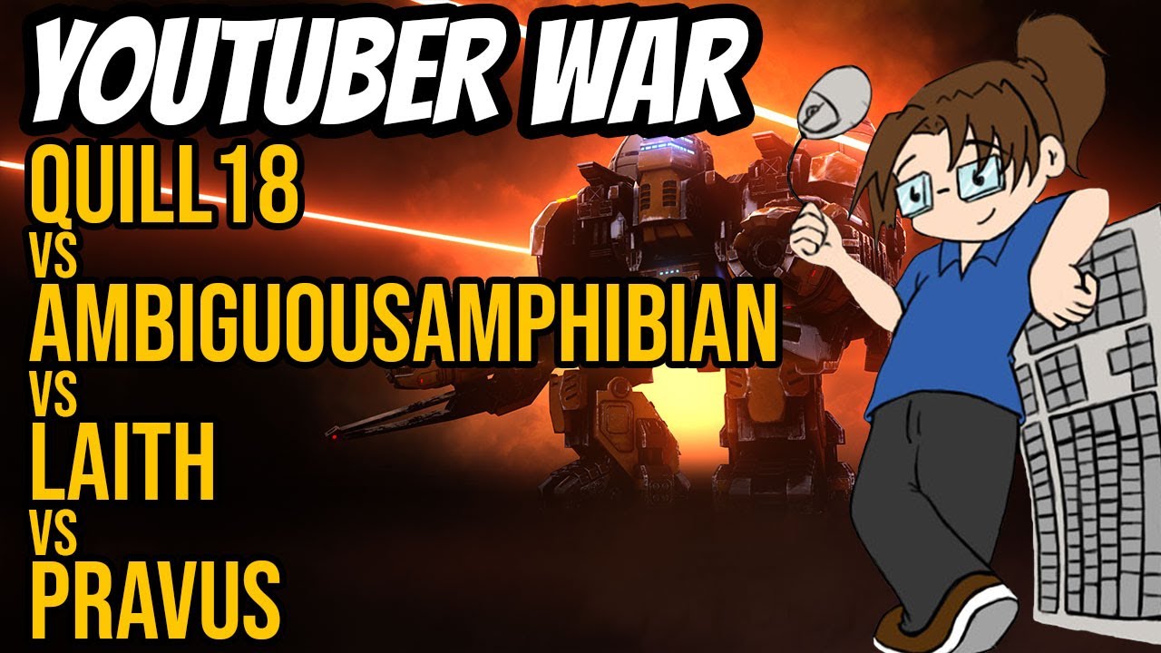Mechabellum BRAWL: Quill18 vs AmbiguousAmphibian vs Laith vs Pravus - YouTube
