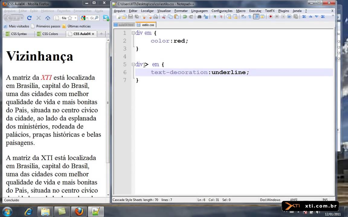 Universidade XTI - CSS - 06 - Seletores Compostos - YouTube