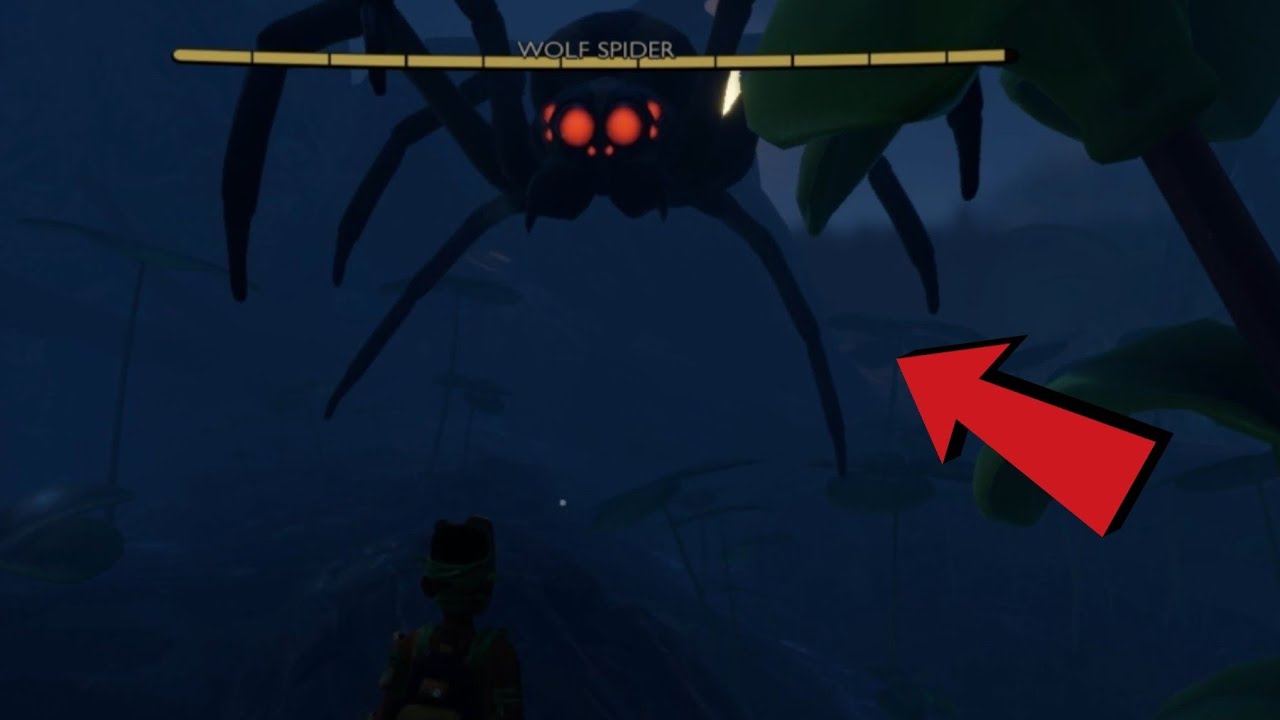 Wolf spider jumpscare Grounded part 2 - YouTube