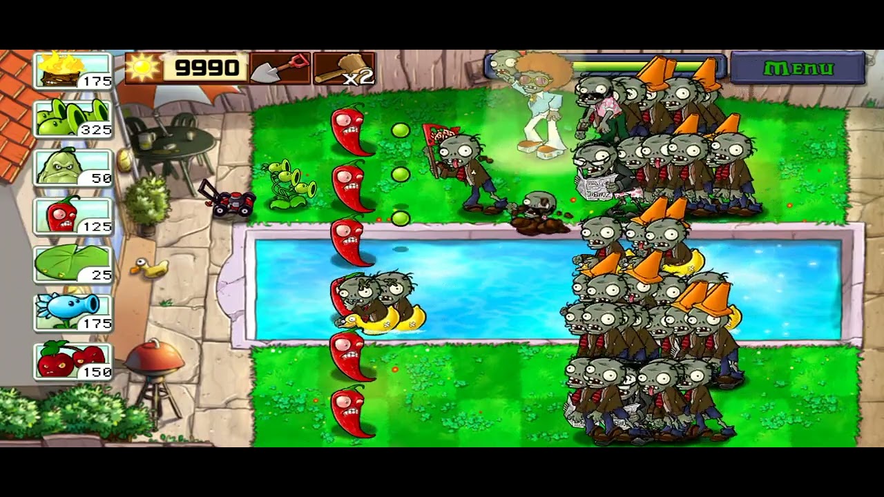 Plants Vs Zombies Play Mod Menu all Zombies OMG - YouTube