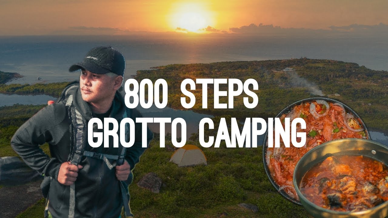 800 STEPS GROTTO CAMPING & COOKING SOME DIY TUNA PIZZA AT SIMARA ...