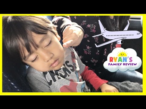 Family Fun Vacation! Kid Airplane Trip Disney World! Sour Ice Cream Candy! Ryan's Family Review Vlog
