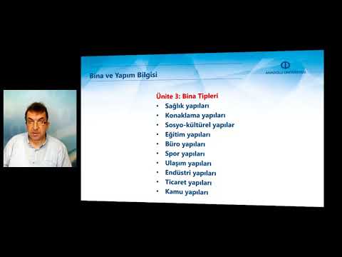 BİNA VE YAPIM BİLGİSİ - Ders Tanıtım