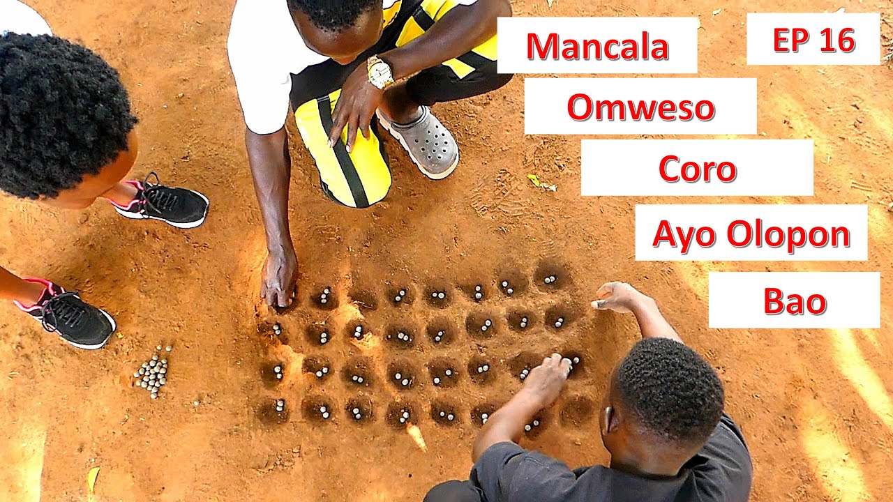 How To Play Mancala Omweso Coro Ayo Opolon Bao Game AC&N Episode 16 ...