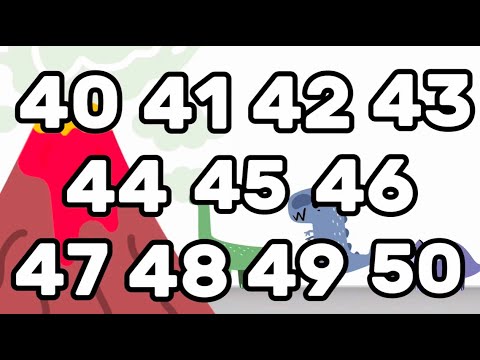 Count from 40 to 50 – Math Lessons for Kids – Spoken in English – 40 41 ...