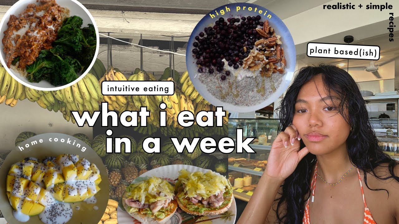 What I Eat in A Week to Feel Good | simple recipes at home - YouTube