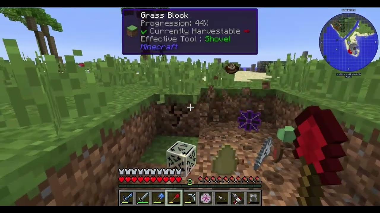 minecraft but every block drop is random AND on a insane modpack ep 2 ...