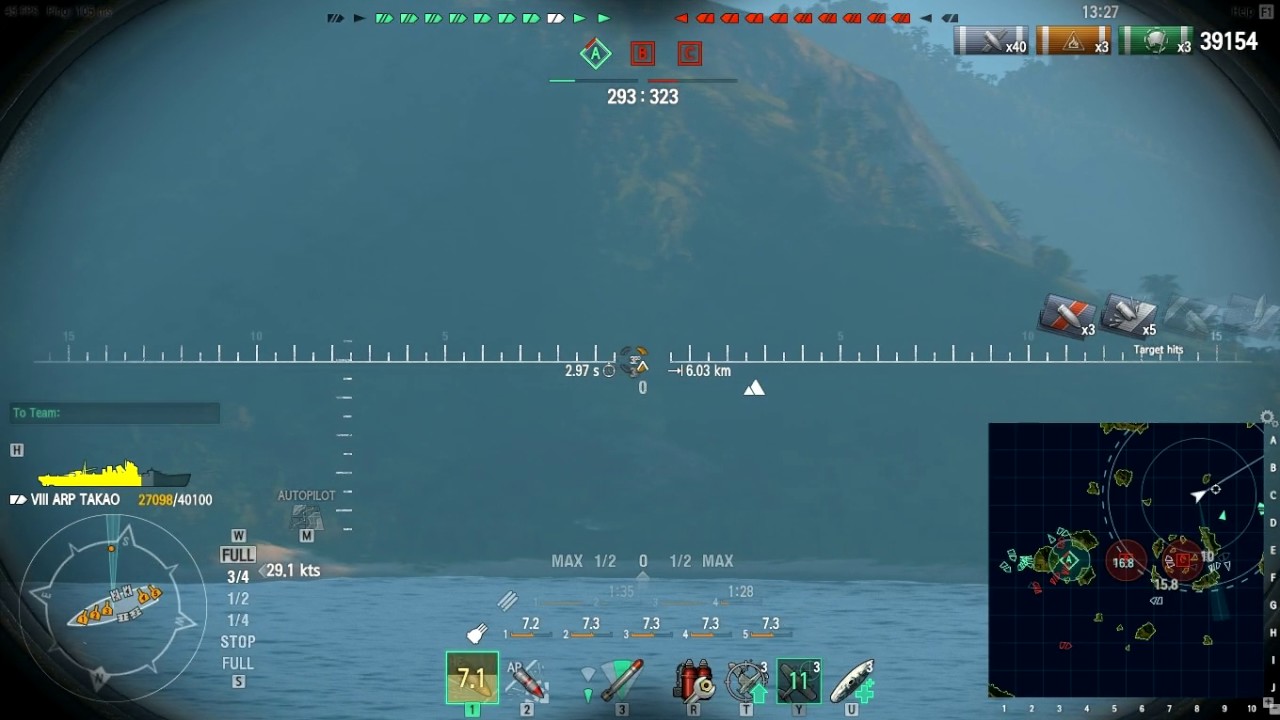 World of Warships(월드 오브 워쉽) - ARP Takao 197k dmg(타카오 19.7만딜) - YouTube