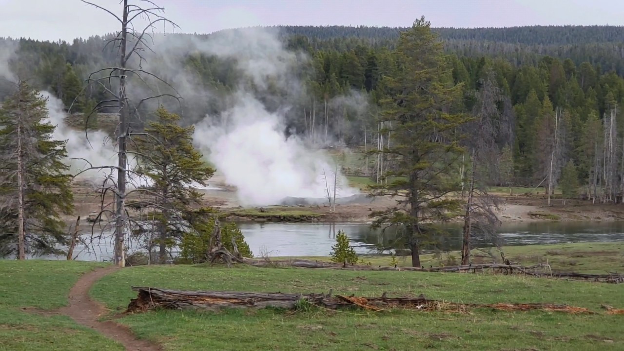 Yellowstone National Park Drive-through 2019! (May 2019) - YouTube