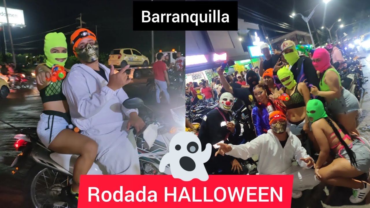 noche de Rodada moto HALLOWEEN en Barranquilla fue una locura - YouTube