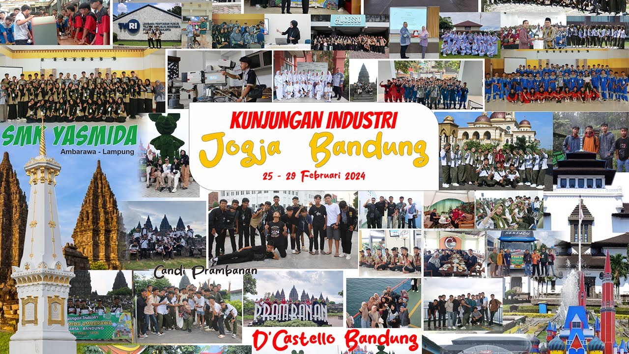 Kunjungan Industri SMK Yasmida Ambarawa 2024 | Jogja - Bandung - YouTube