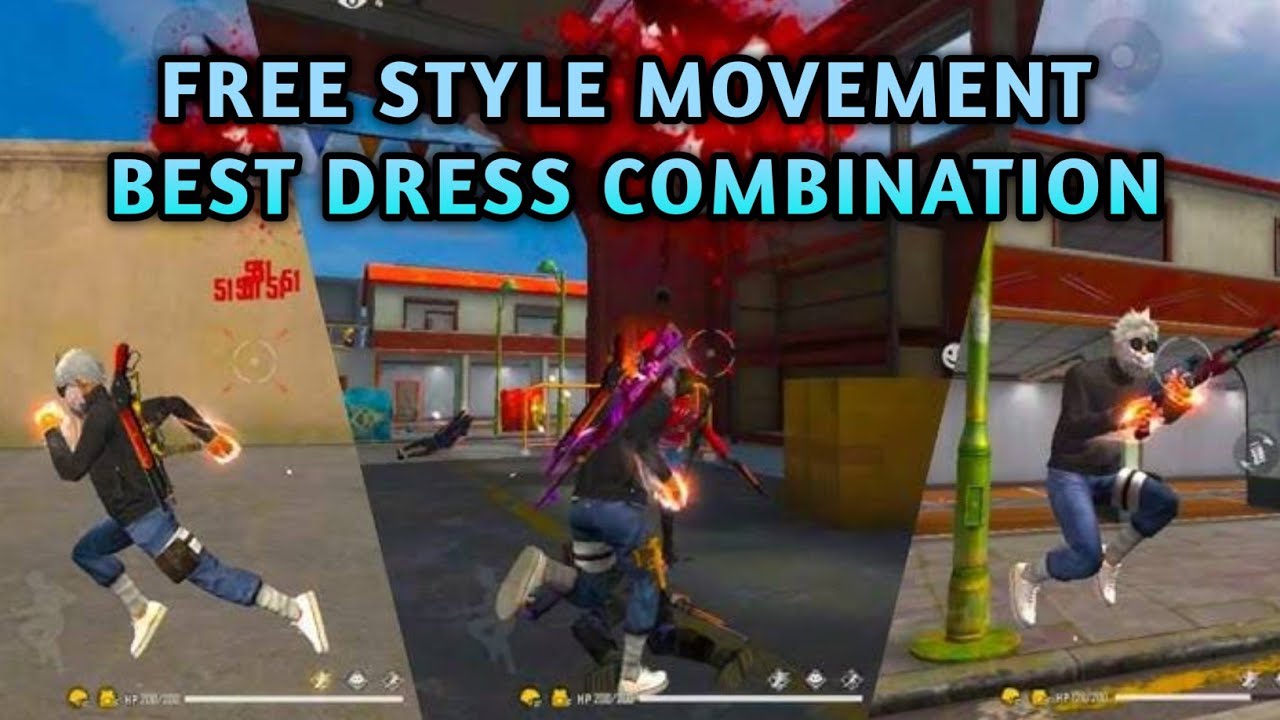 Top 5 Best FREESTYLE MOVEMENT Dress Combination Free Fire Max - Jordan ...