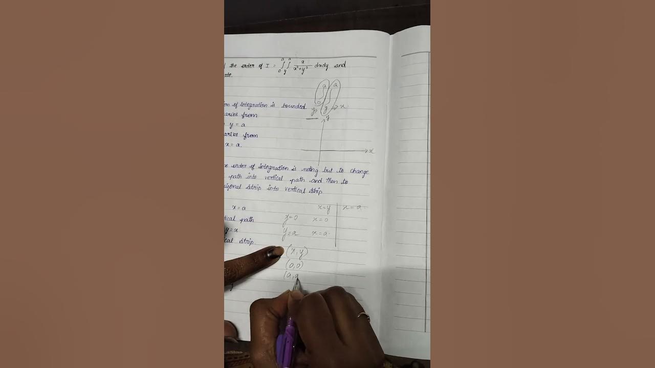 MA3151 Matrices and calculus. Unit 5 change the order of integration - YouTube