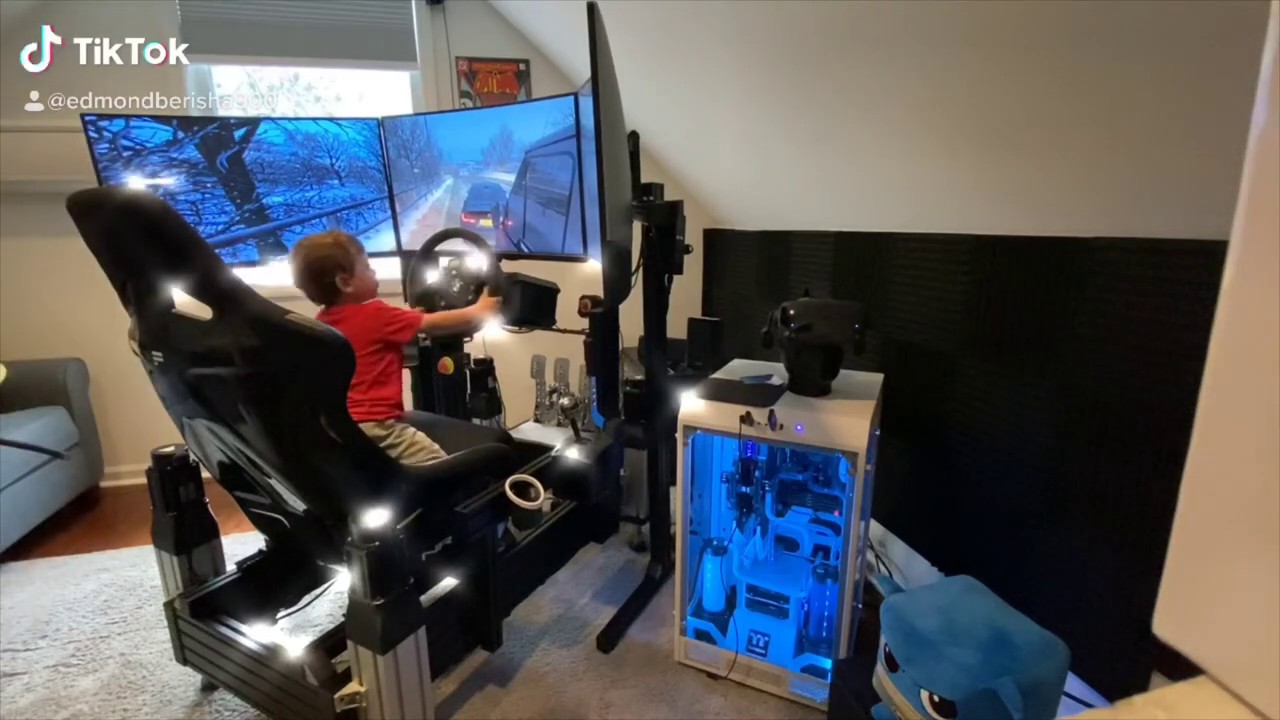 High End Racing Sim Rig SFX-100 + FORZA HORIZON 4 + TODDLER - YouTube
