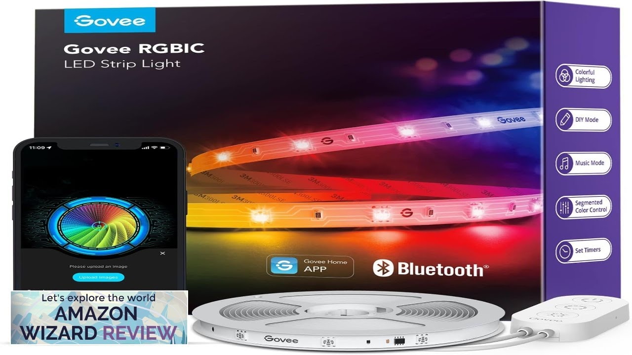 Govee RGBIC LED Strip Lights Smart LED Lights for Bedroom Bluetooth LED ...