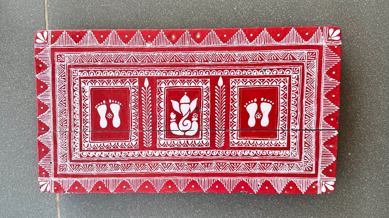 Aipan Chauki Design 😍| Uttarakhand Art | Tutorial Video #garimaharariya ...