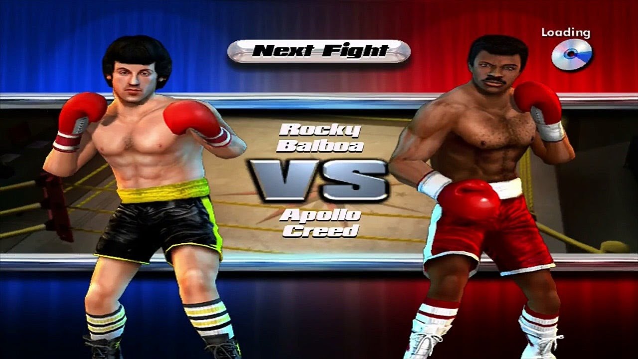 Rocky legends (PS2) Rocky Balboa vs Apollo Creed (Career Rocky Balboa ...