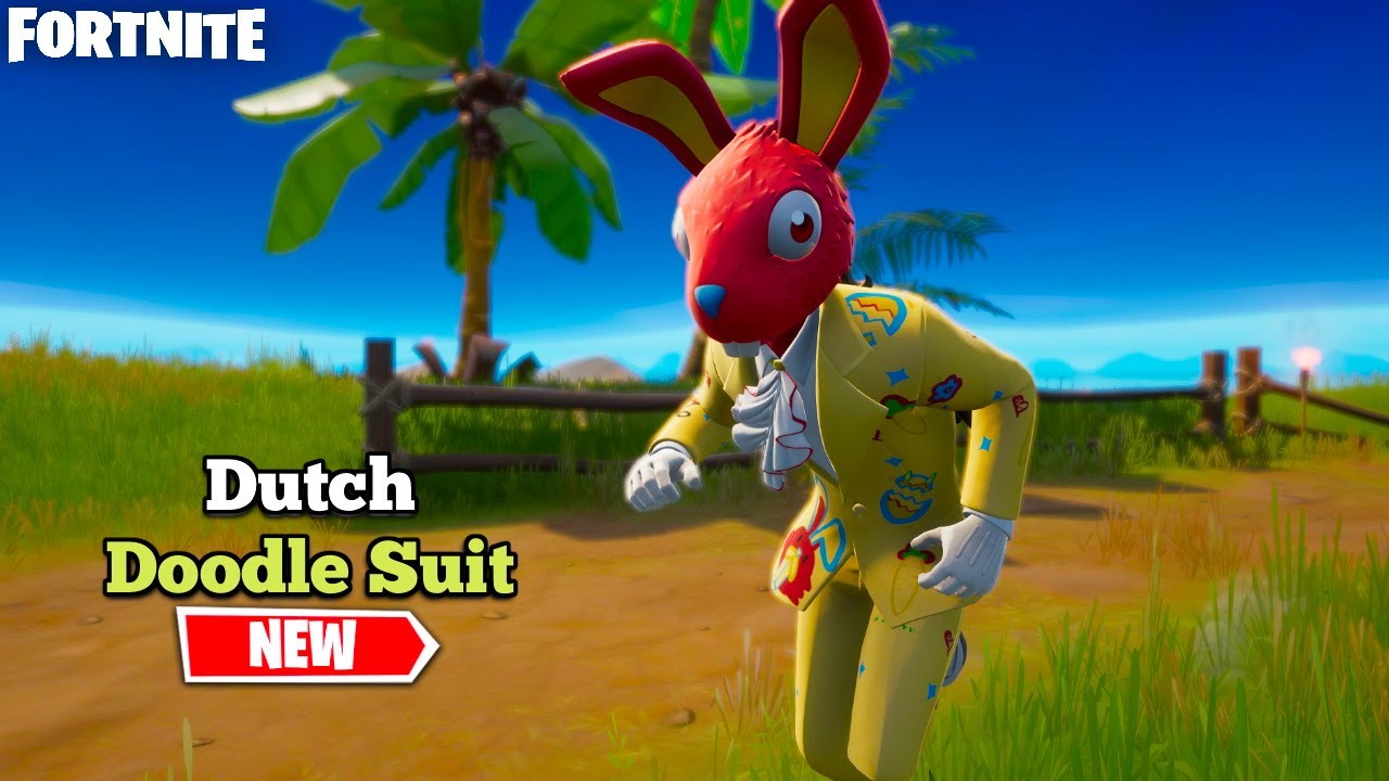 *NEW* DUTCH DOODLE SUIT STYLE SKIN GAMEPLAY - FORTNITE DAPPER RABBIT ...