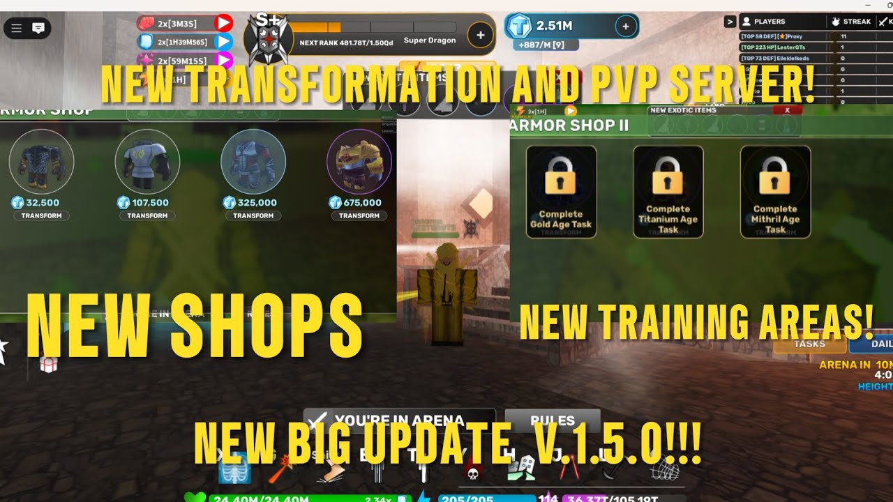 NEW BIG UPDATE IN V.1.5.0! TONS OF COOL CONTENTS AND TRAINING AREAS ...