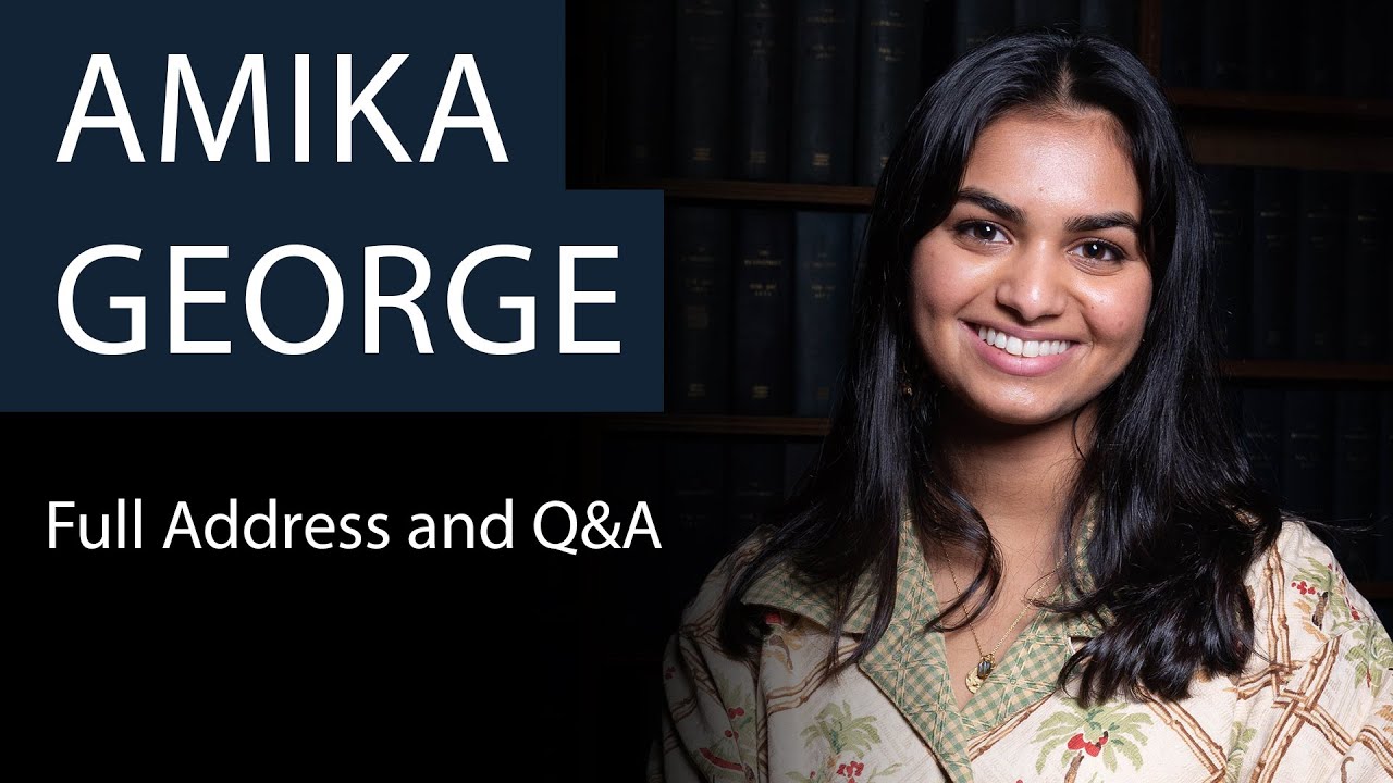 Amika George | Full Address and Q&A | Oxford Union - YouTube