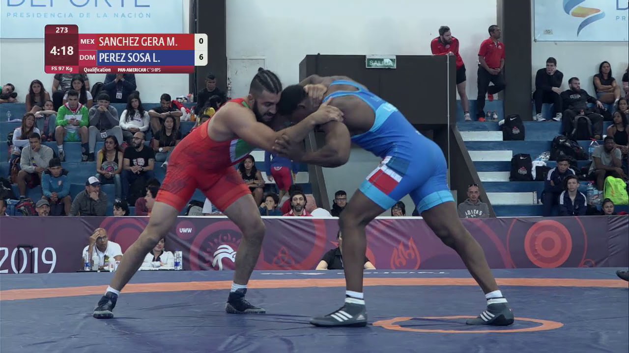 Qual. FS - 97 kg: M. SANCHEZ GERA (MEX) v. L. PEREZ SOSA (DOM) - YouTube