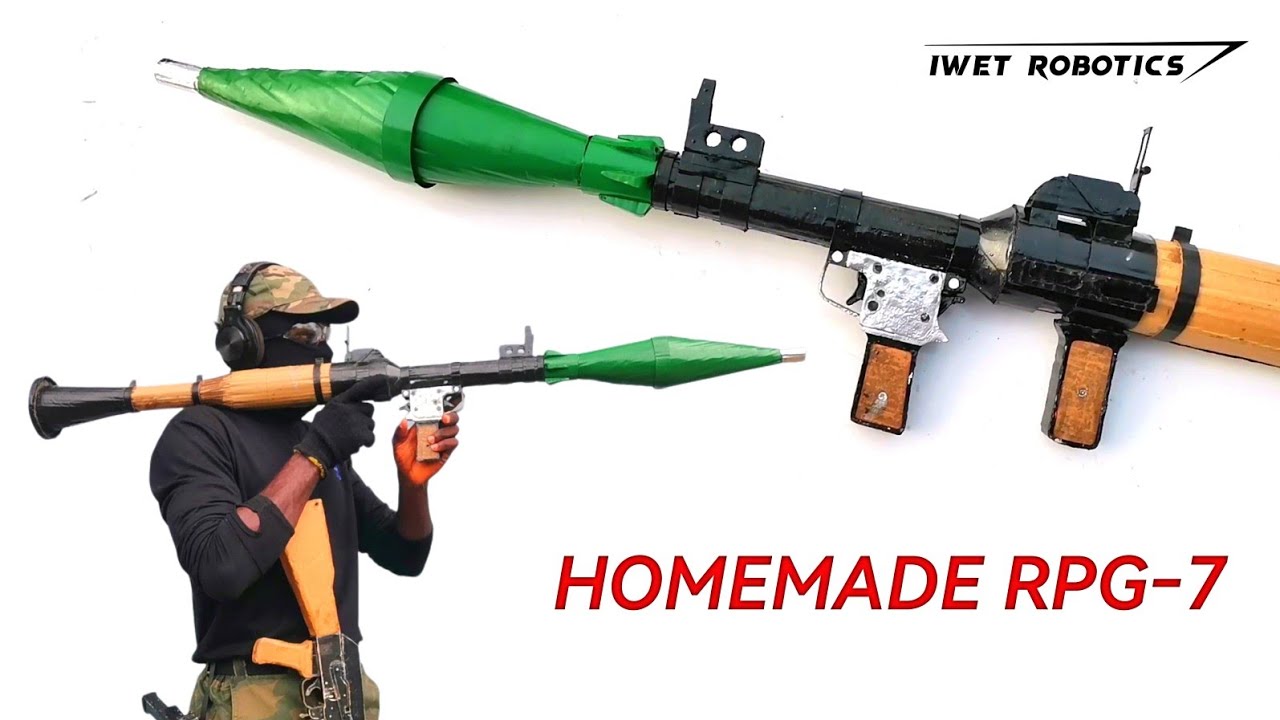 Make RPG-7 From Cardboard (DIY Rocket Launcher) - YouTube