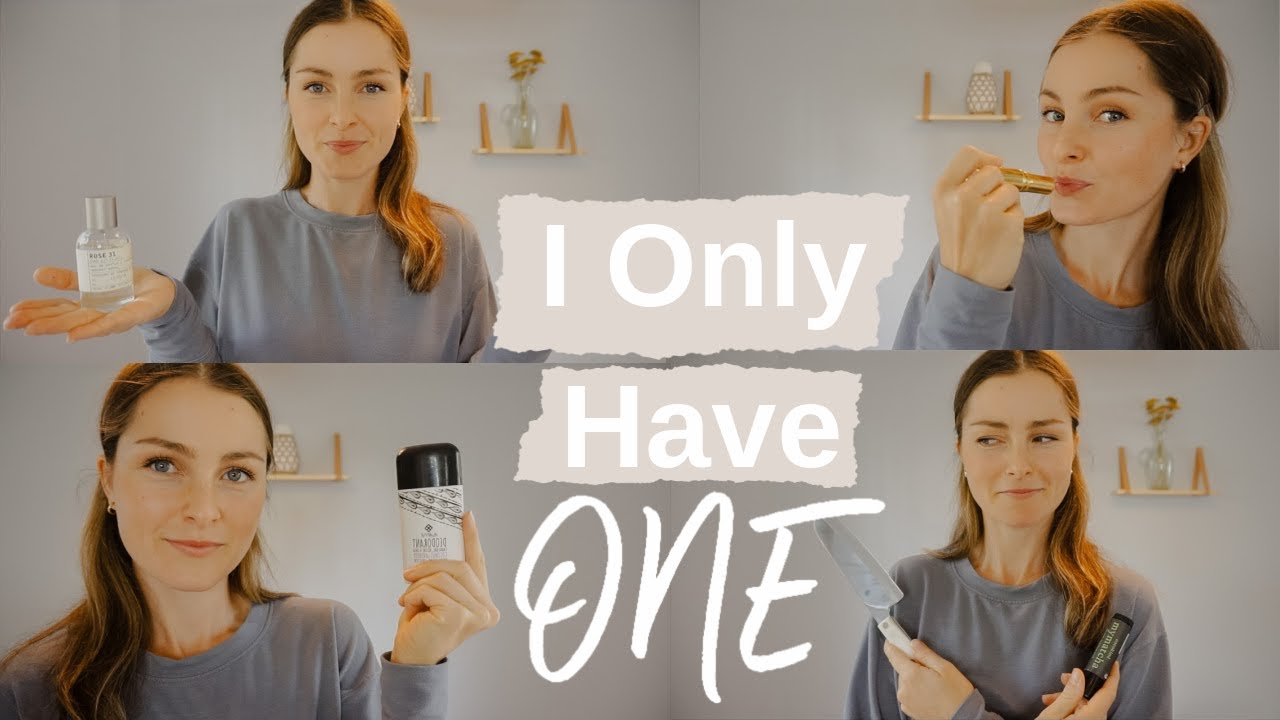 Things I Only Own One Of | MINIMALISM - YouTube