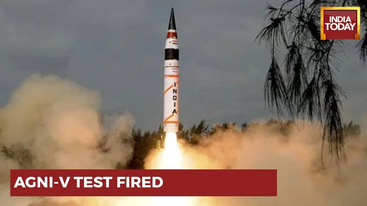 India Test Fires Agni-V Missile At Full Capacity Of 5,000 KM - YouTube