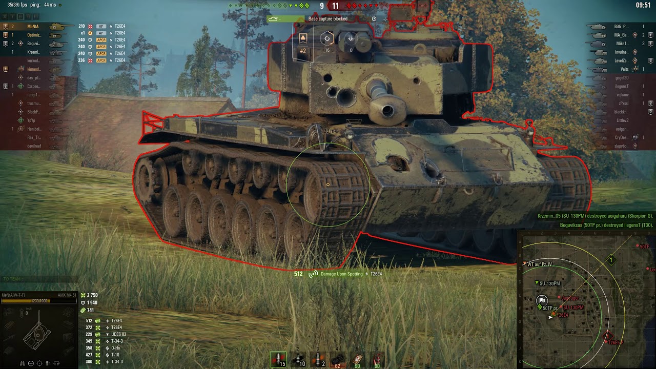 World of Tanks AMX M4 mle. 51 on murovank - YouTube