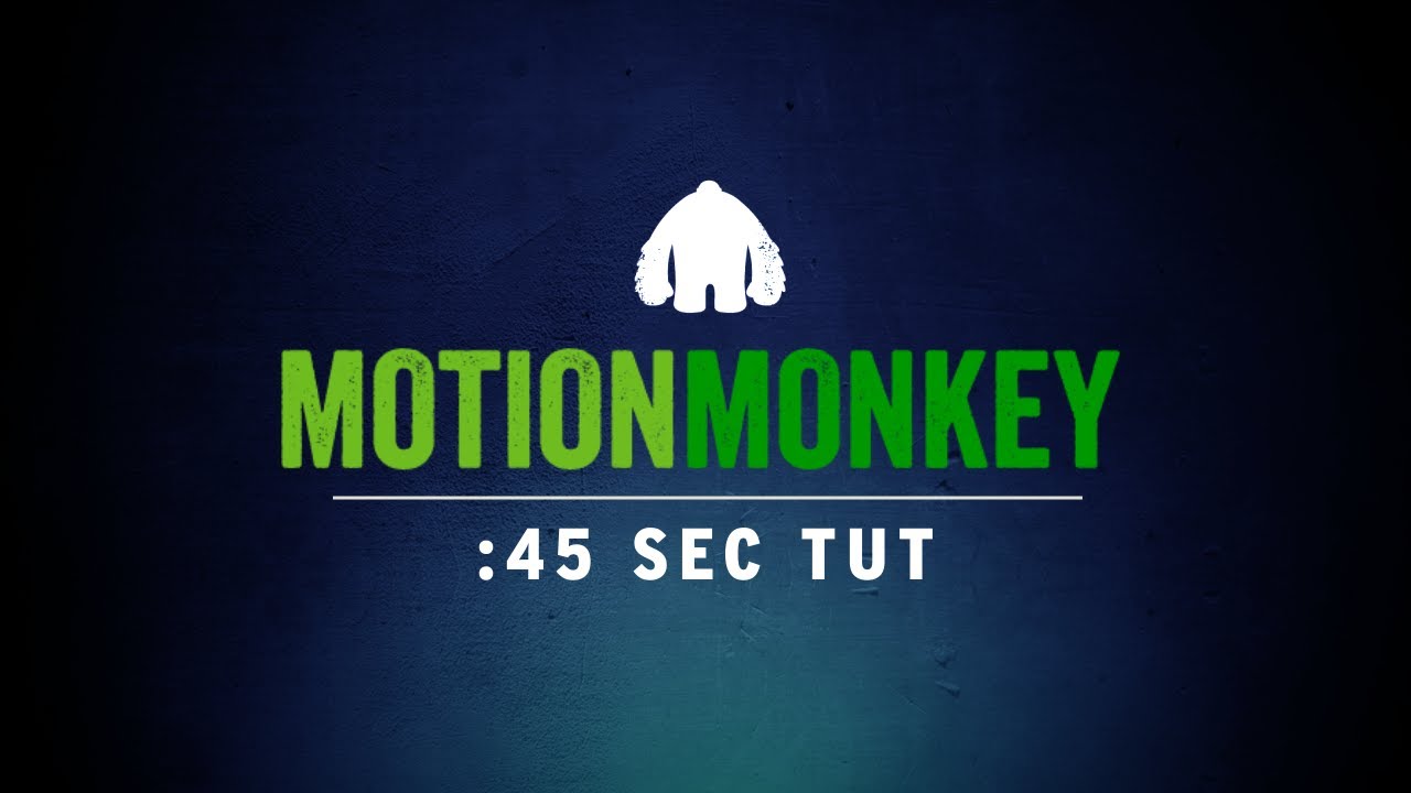 MotionMonkey: 45 second Tutorial - YouTube