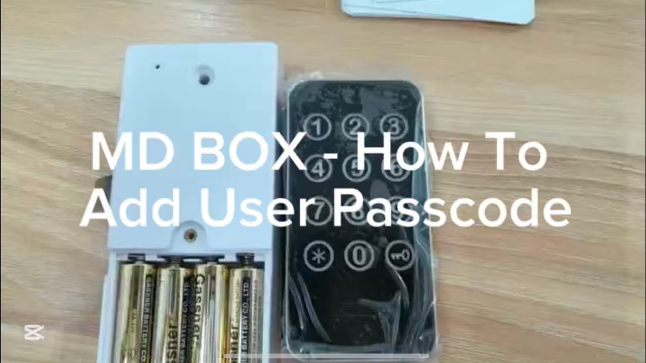 MD BOX - How To Add User Passcode - YouTube