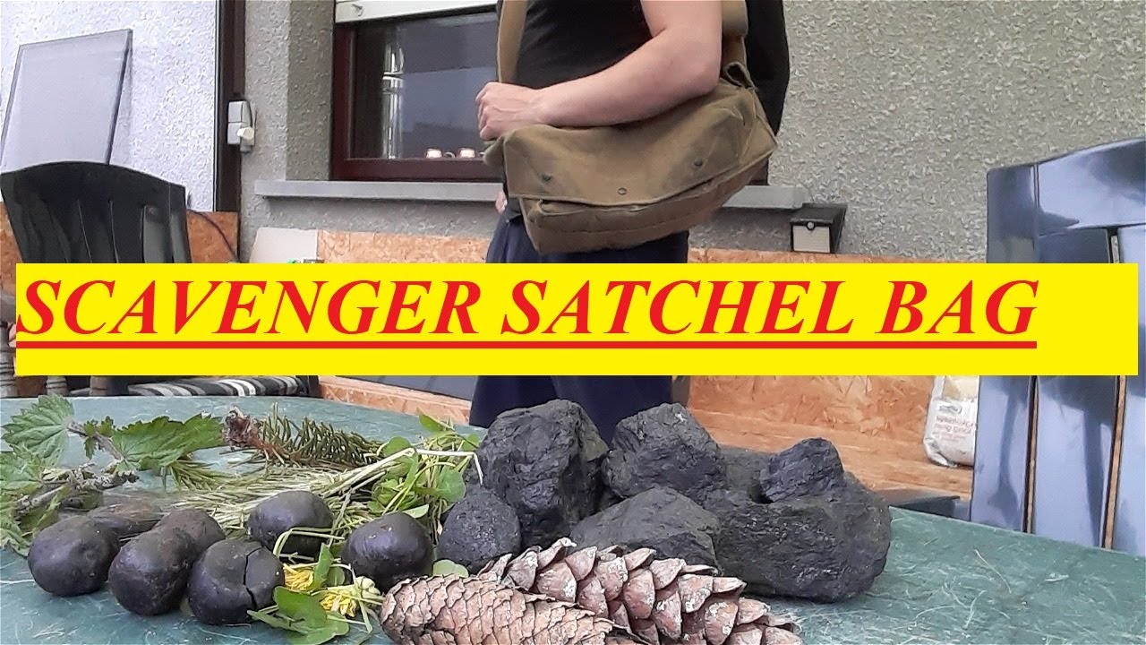 New bug out bag prepper idea: Scavenger satchel bag for preppers. - YouTube