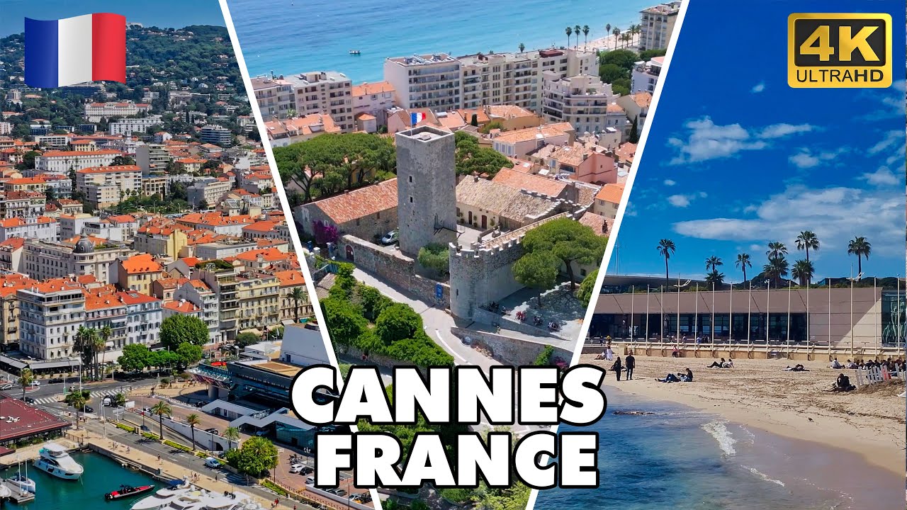 CANNES Glamorous City on the French Riviera | 🚶‍ 🇫🇷 FULL Walking Tour 🌞 ...