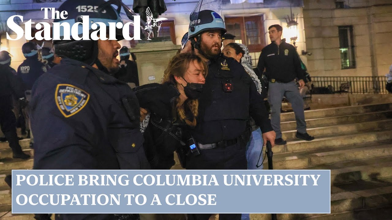 Protesters taken into custody as police end Columbia University pro ...