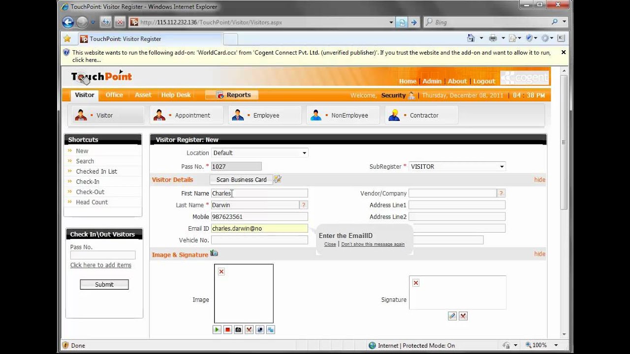 TouchPoint | Visitor Check In - YouTube