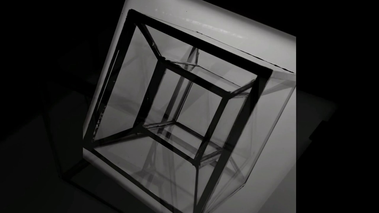 HYPERCUBE 4d GLASS MODEL If you could build a hypercube it would look ...