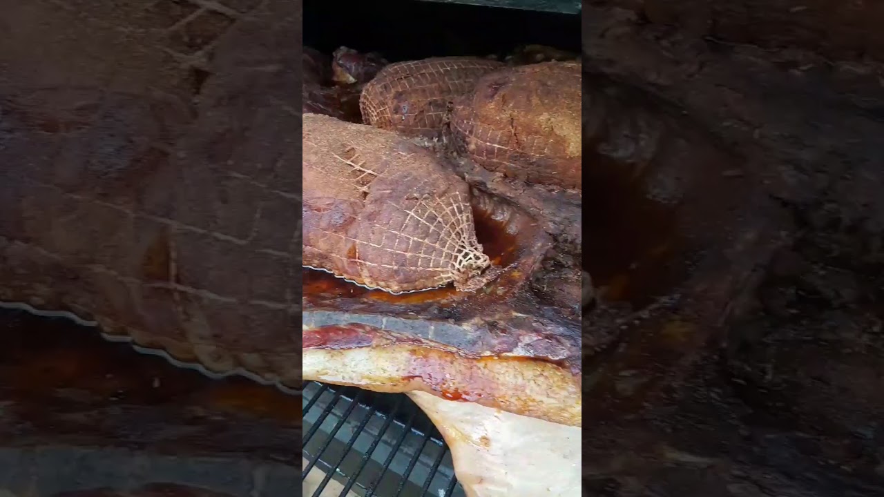 Smoked wild boar - YouTube