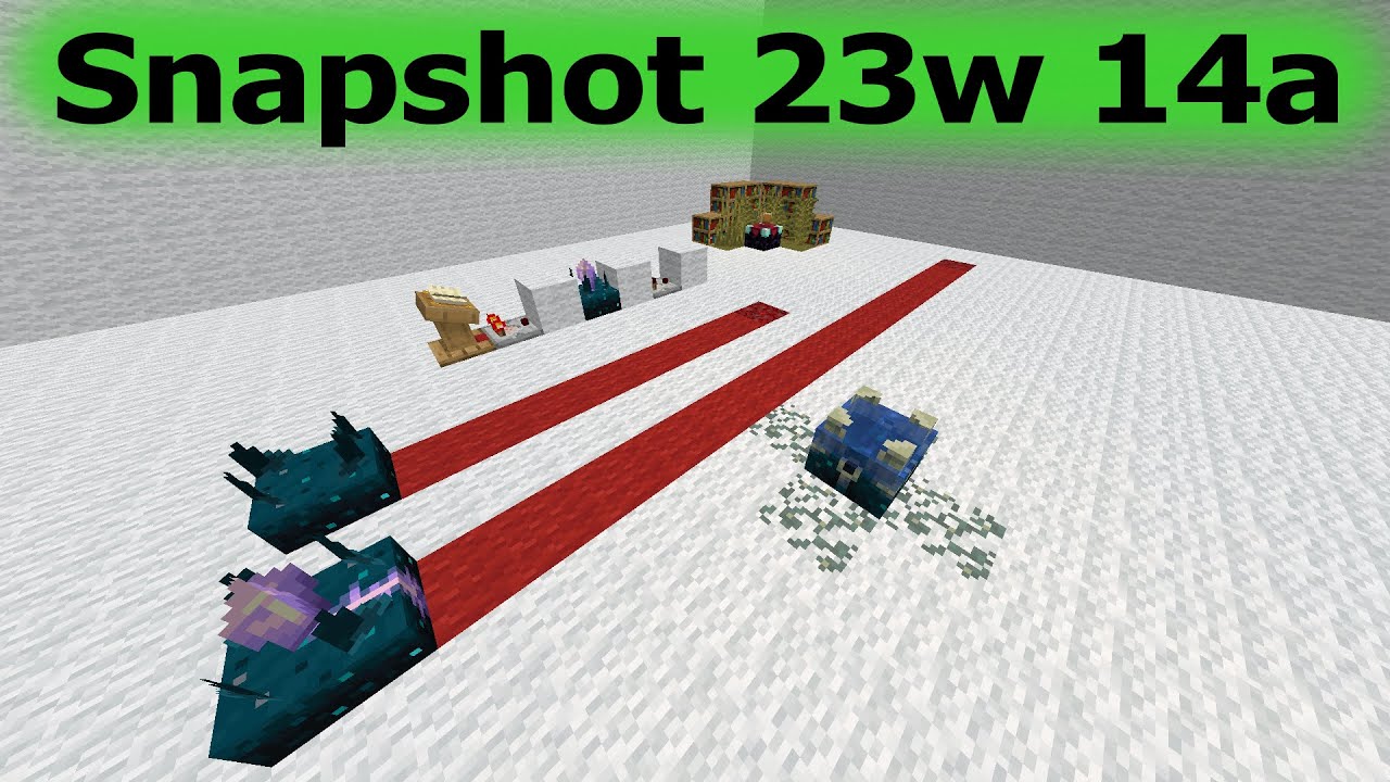 Minecraft Snapshot 23w 14a sculk changes, Trails & Tales panorama - YouTube