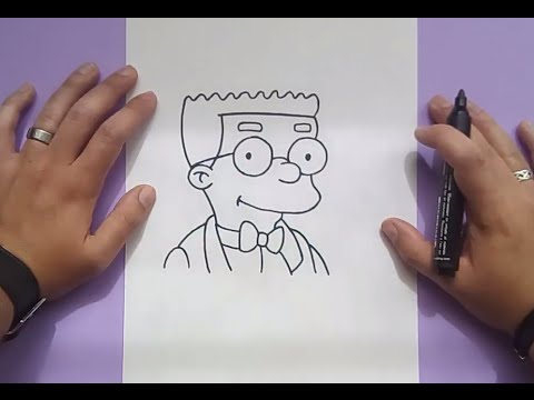 Como dibujar a Smithers paso a paso - Los Simpsons | How to draw ...