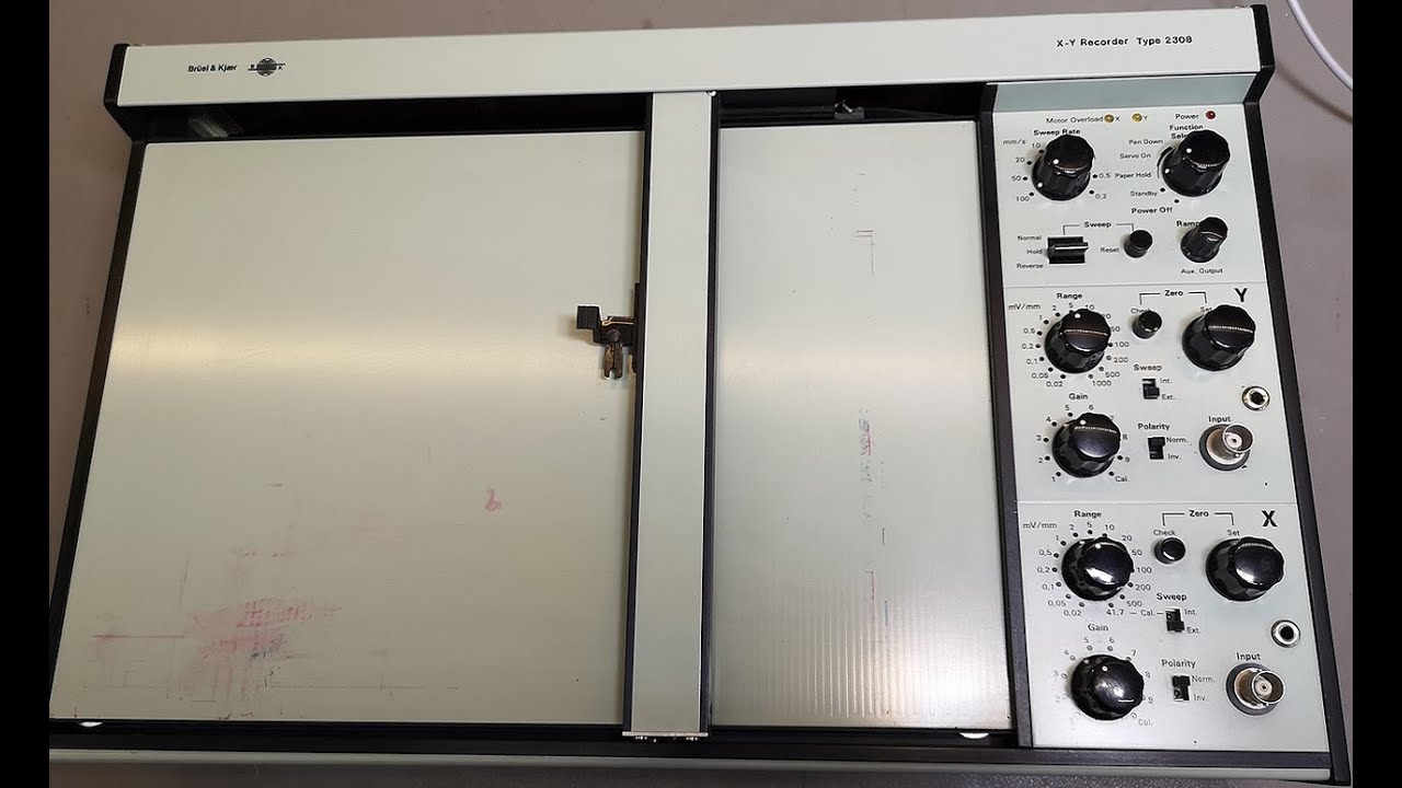 Brüel & Kjær 2308 XY Recorder test repair teardown - YouTube