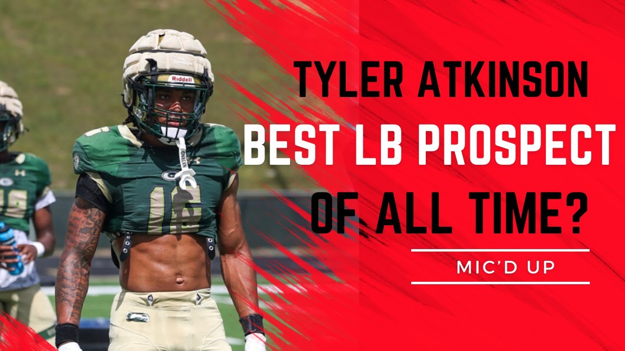 The BEST Linebacker Prospect Ever From Georgia - Tyler Atkinson Mic'd ...