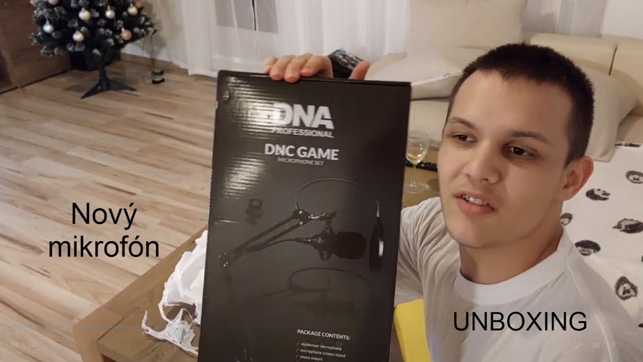 Nový mikrofón. - DNA DNC Professional Game XLR Štúdiový mikrofón - Unboxing - YouTube
