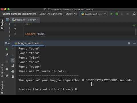 Boggle with Python - YouTube