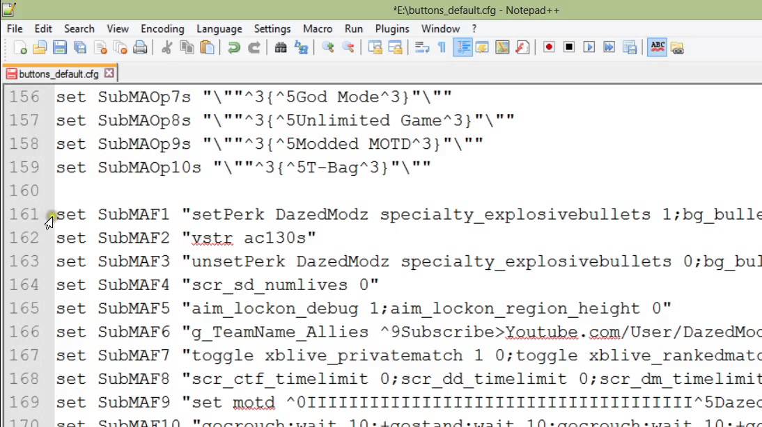 How To Edit a CFG menu - YouTube