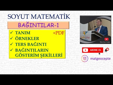 Bağıntılar-1 (Tanım, Örnek, Gösterim, Ters Bağıntı)